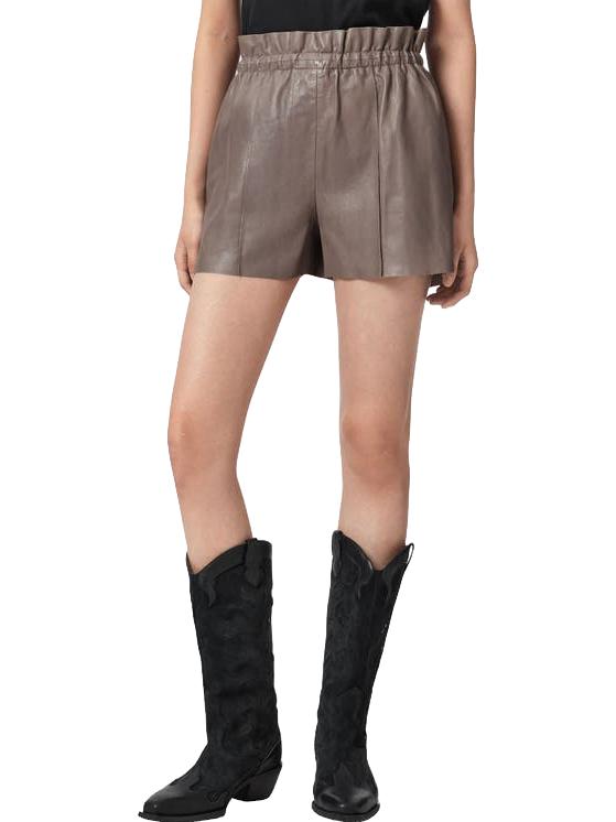 ALLSAINTS AllSaints Fran Leather Shorts